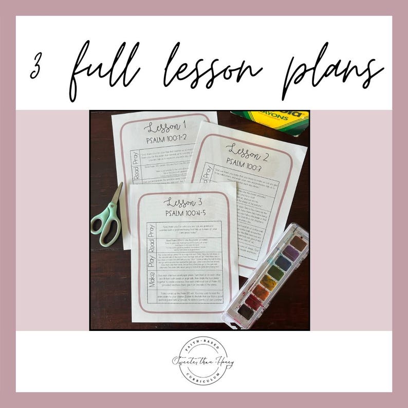 Psalm 100 - Bible-based Toddler Curriculum - Homeschool, Preschool ...