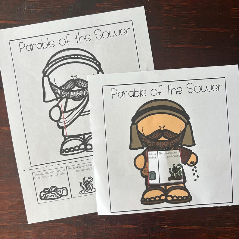 Parable of the Sower Lesson | Toddler, Preschool, Homeschool, Sunday ...
