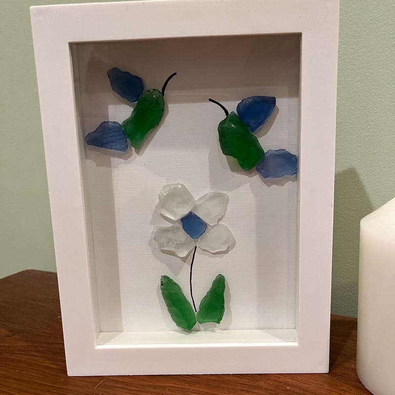 Seaglass Hummingbird - Etsy