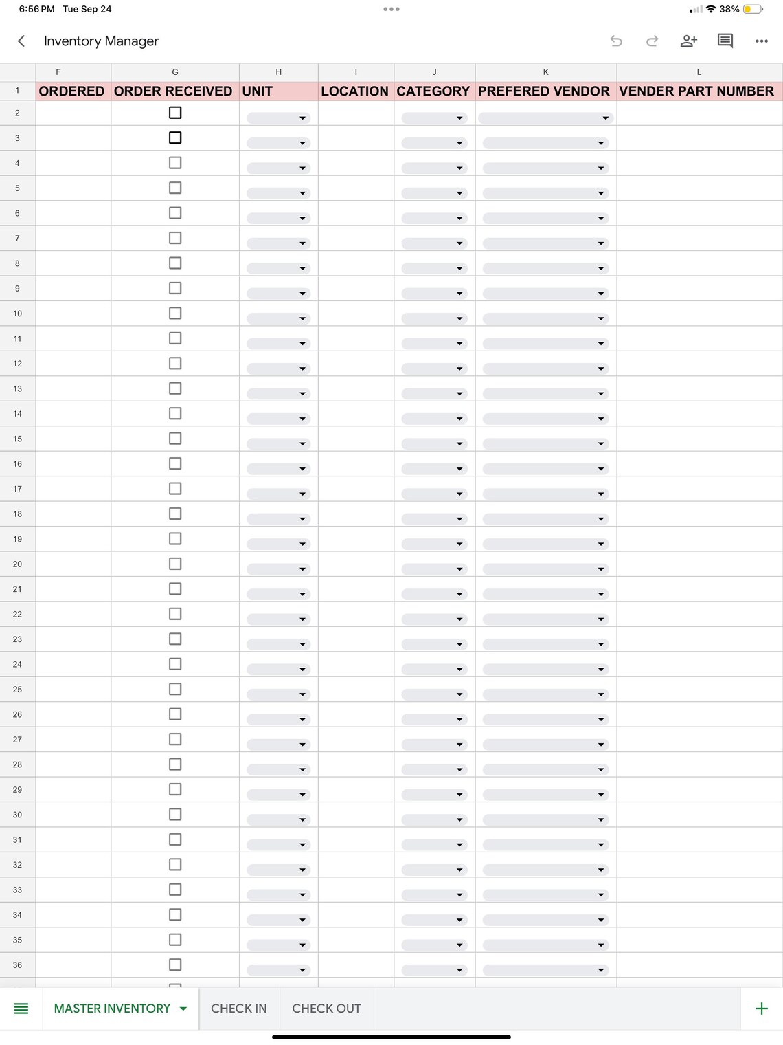 Inventory Spreadsheet With Scannable Barcodes, Profit & Profit Margin ...