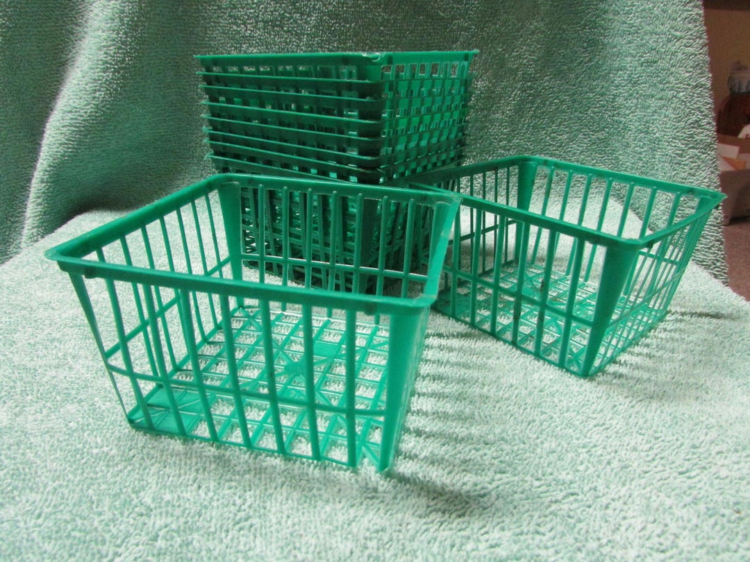 Set of 10 Vintage Plastic Berry Crates - Etsy