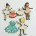 Paper Doll Style Brooch - Etsy
