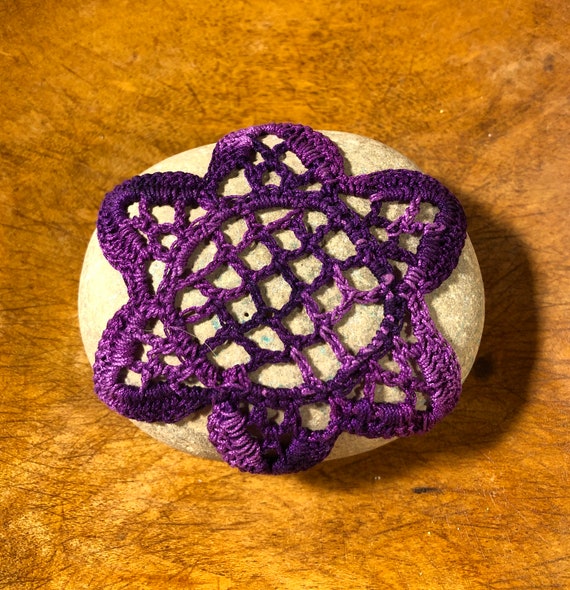 Art & Collectibles Fiber Arts Crochet Art Stone Crochet Stone ...