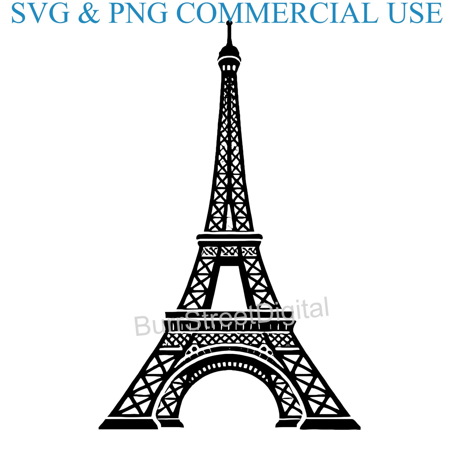 Eiffel Tower SVG, PNG Files, Vector Graphic (digital Download) - Etsy