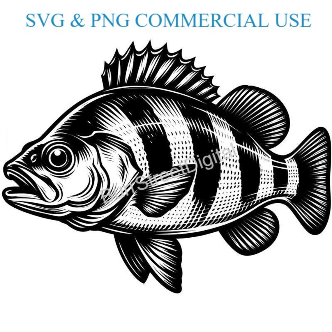 Perch SVG & PNG Digital Files, Vector Graphic Design Print Laser ...