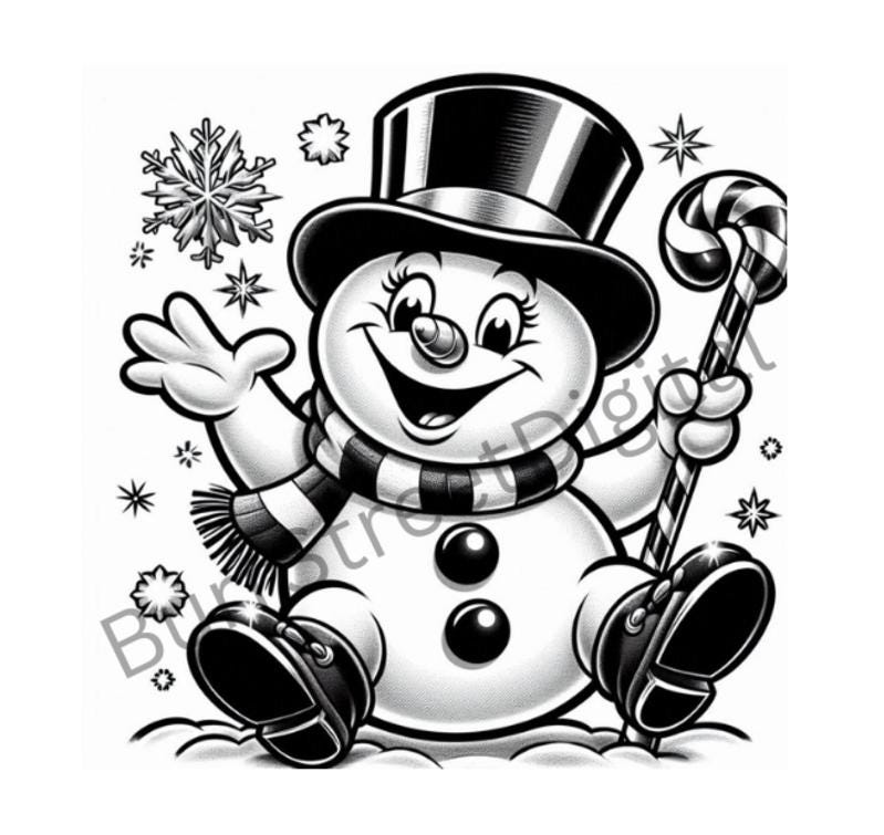 Frosty the Snowman Christmas SVG PNG Digital Files for Cricut ...
