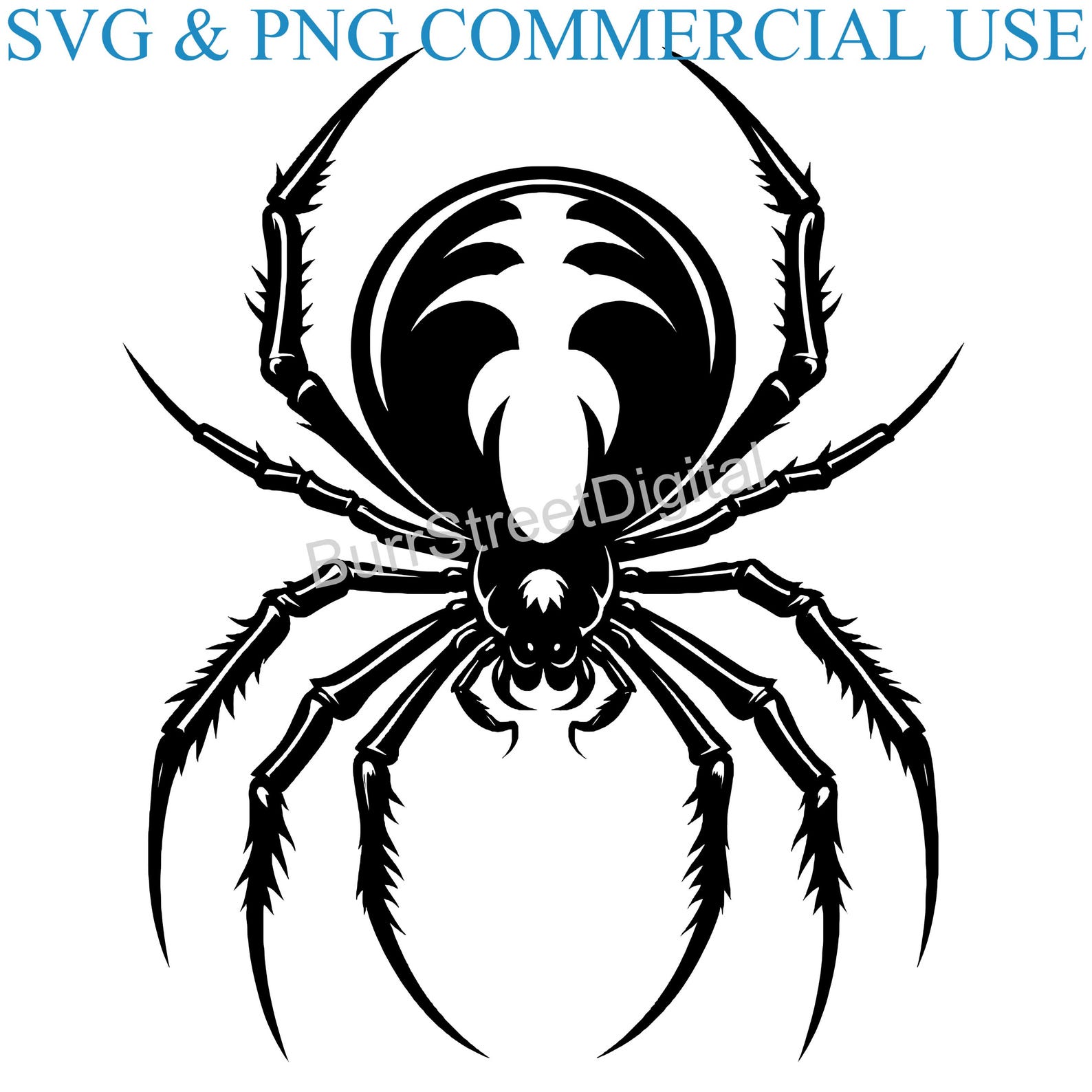 Spider SVG and PNG Files, Vector Graphic Design (digital Download) - Etsy