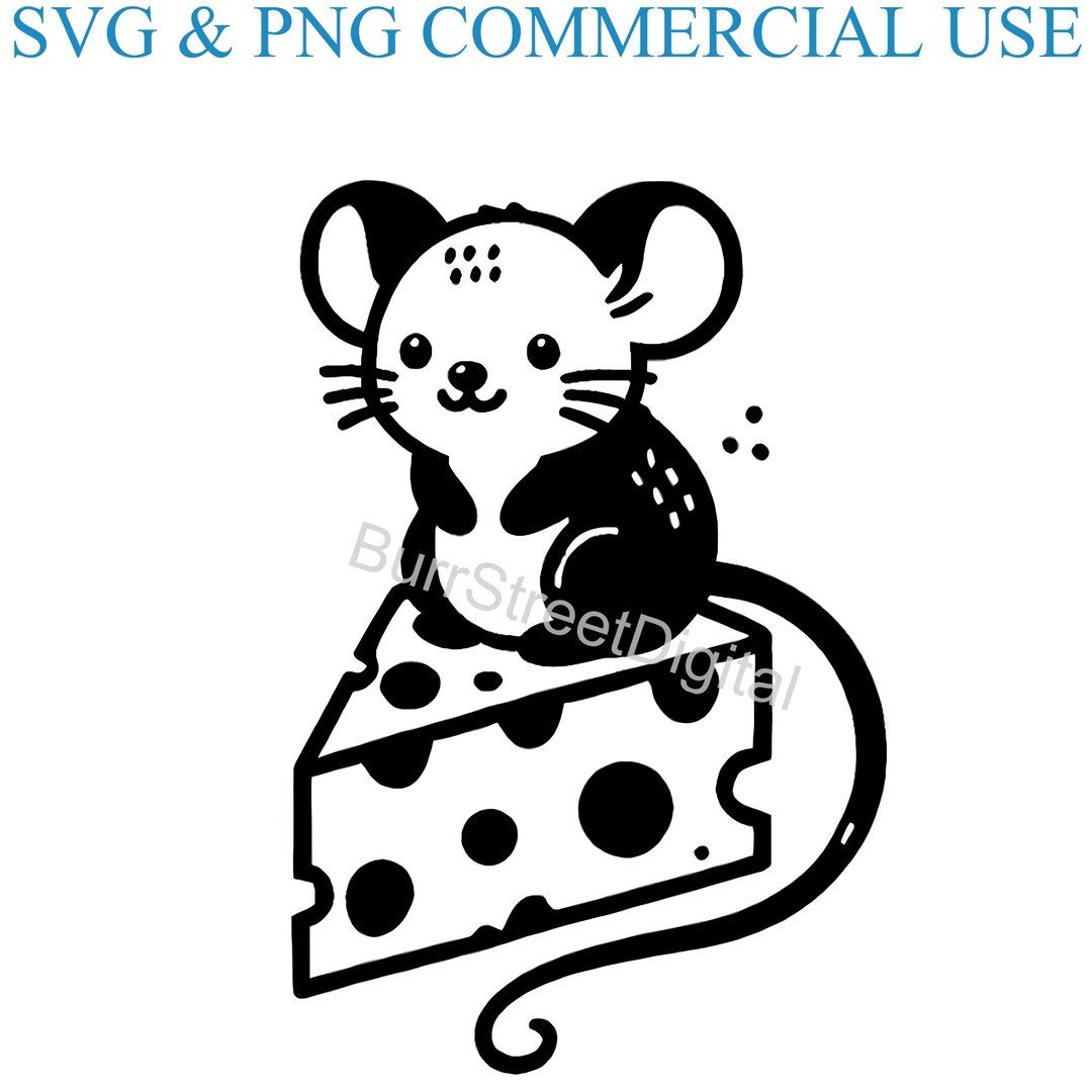 Mouse SVG & PNG Digital Files for Cricut, Vector Graphic Design Cut ...