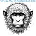 Monkey Face SVG, PNG Digital Files, Laser Engrave, Graphic Design ...