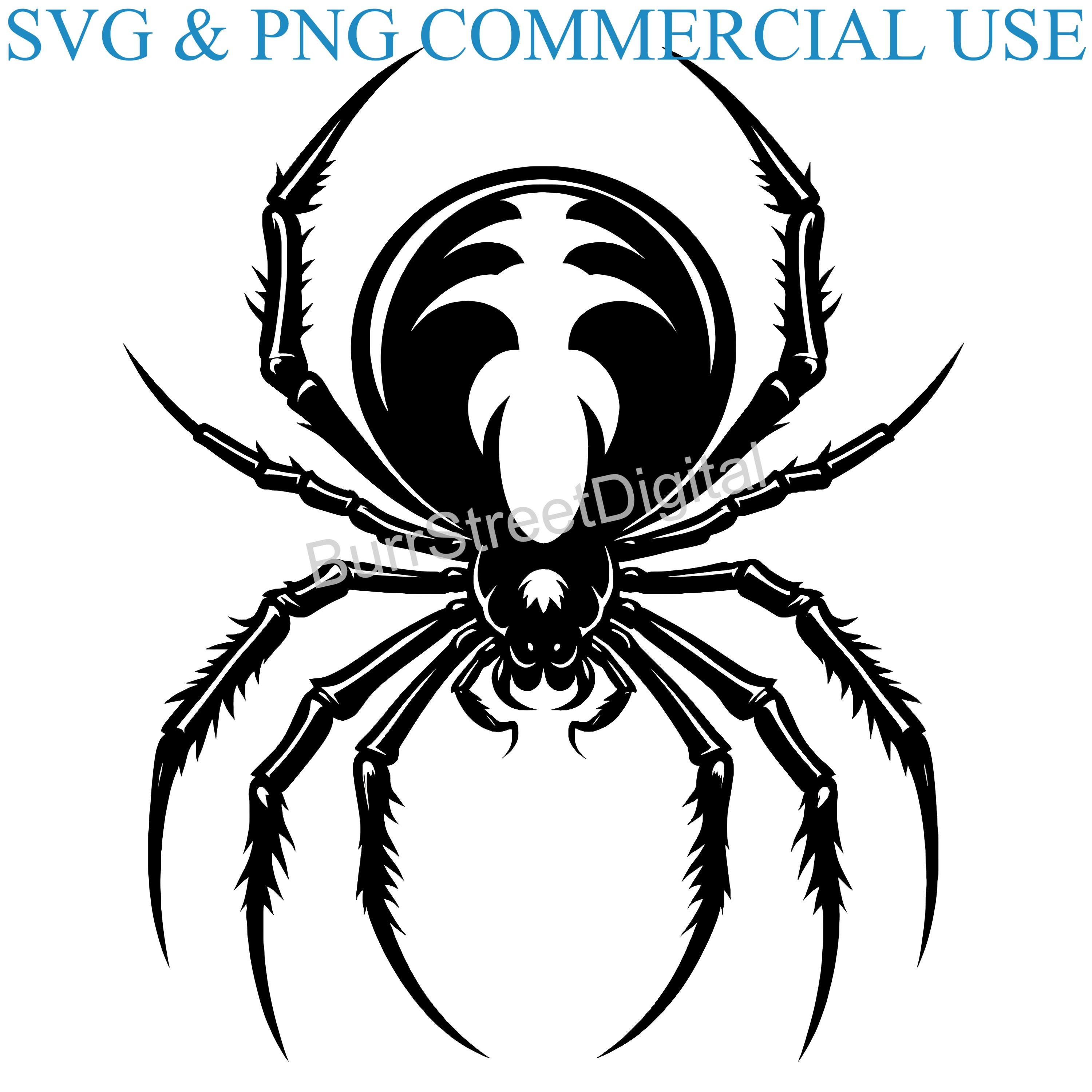 Spider SVG and PNG Files, Vector Graphic Design (digital Download) - Etsy