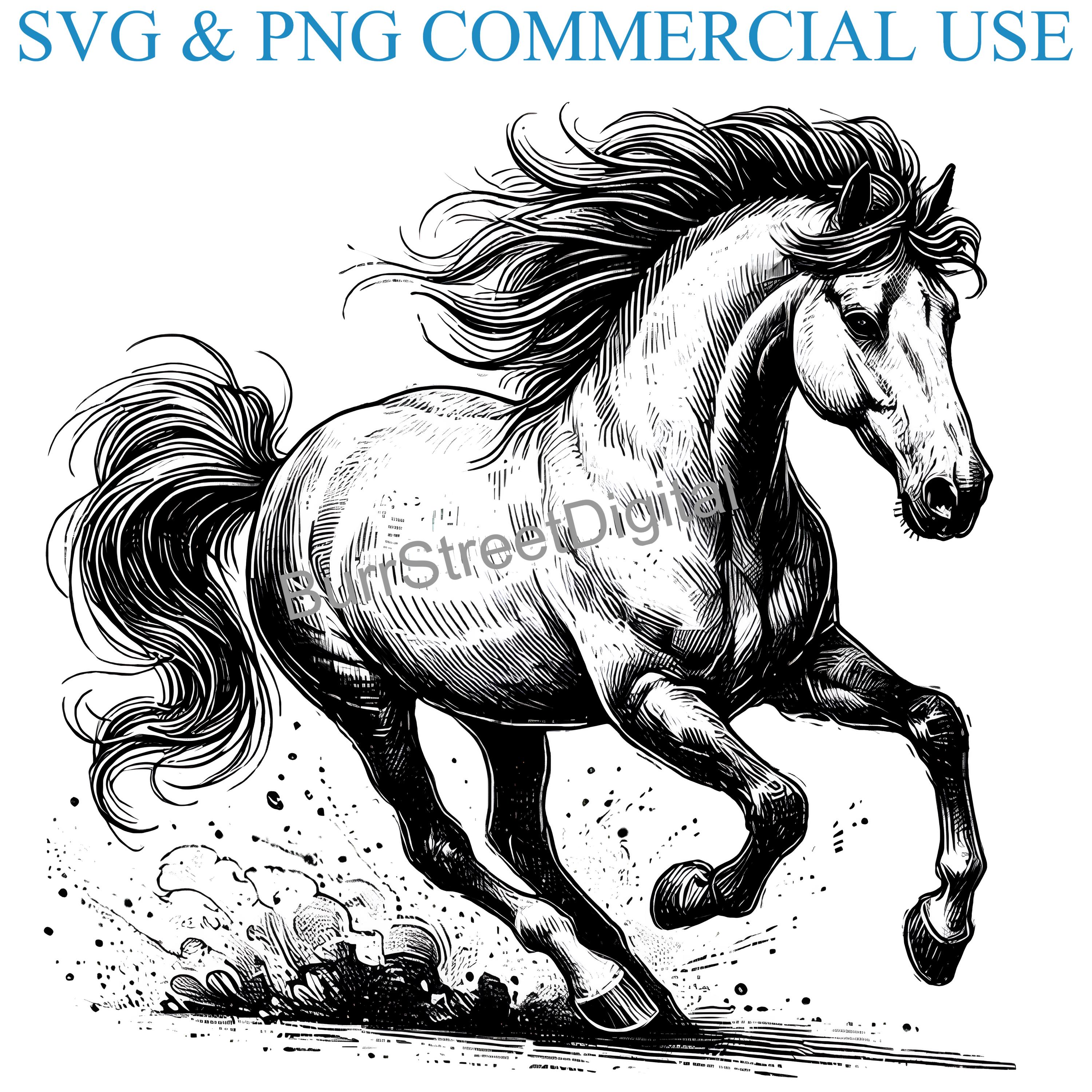 Horse SVG, PNG Graphic Design Files (digital Download) - Etsy