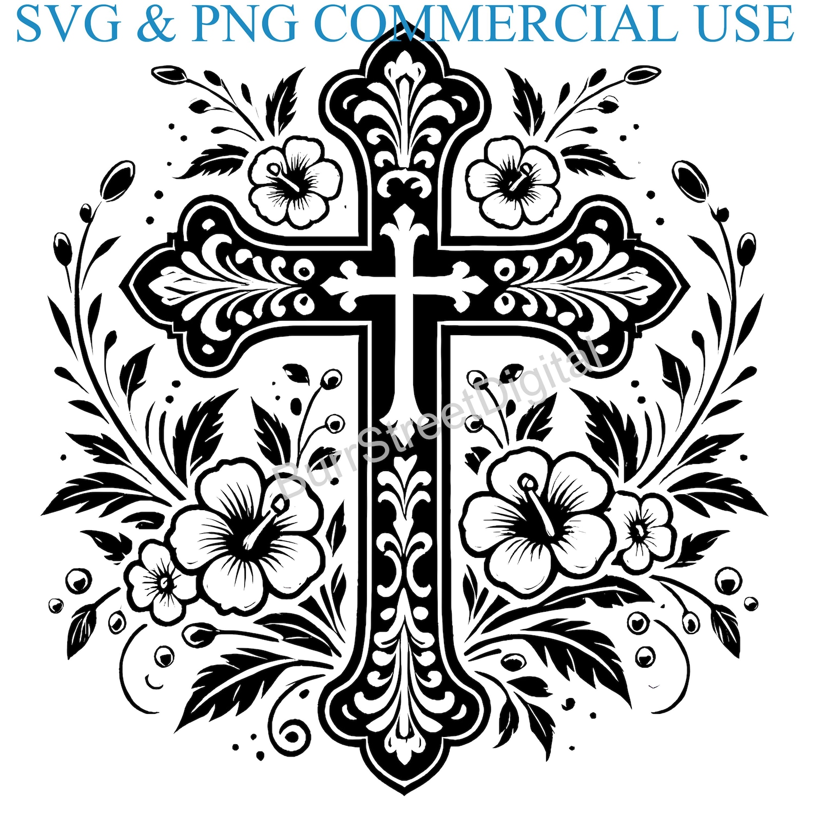 Cross SVG & PNG Digital Files, Vector Graphic Design Cut Print Laser ...