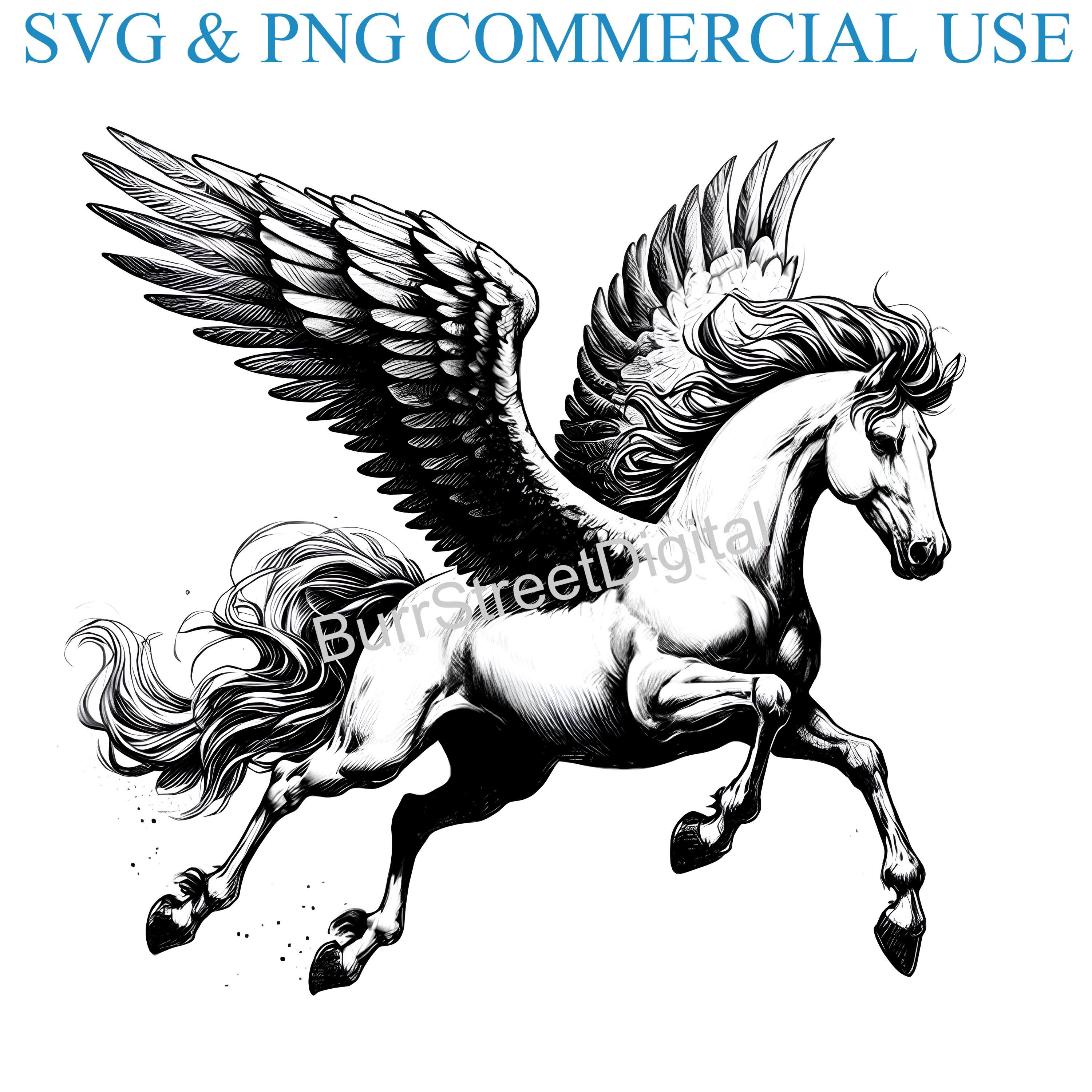 Pegasus SVG, PNG, Vector Graphic Design (digital Download) - Etsy
