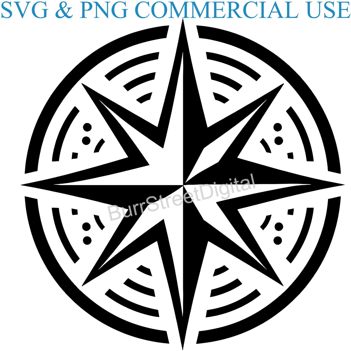 North Star SVG, PNG Files, Laser Cut Vector Graphic (digital Download ...
