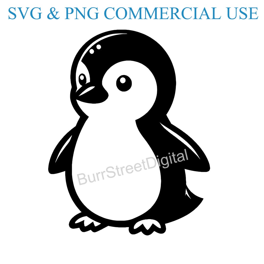 Penguin SVG & PNG Digital Files, Vector Graphic Design Print Laser ...