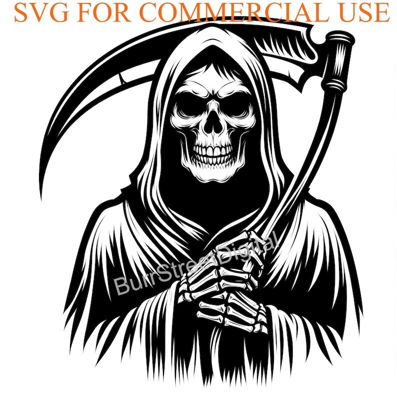 Grim Reaper SVG, Vector Graphic Design (digital Download) - Etsy