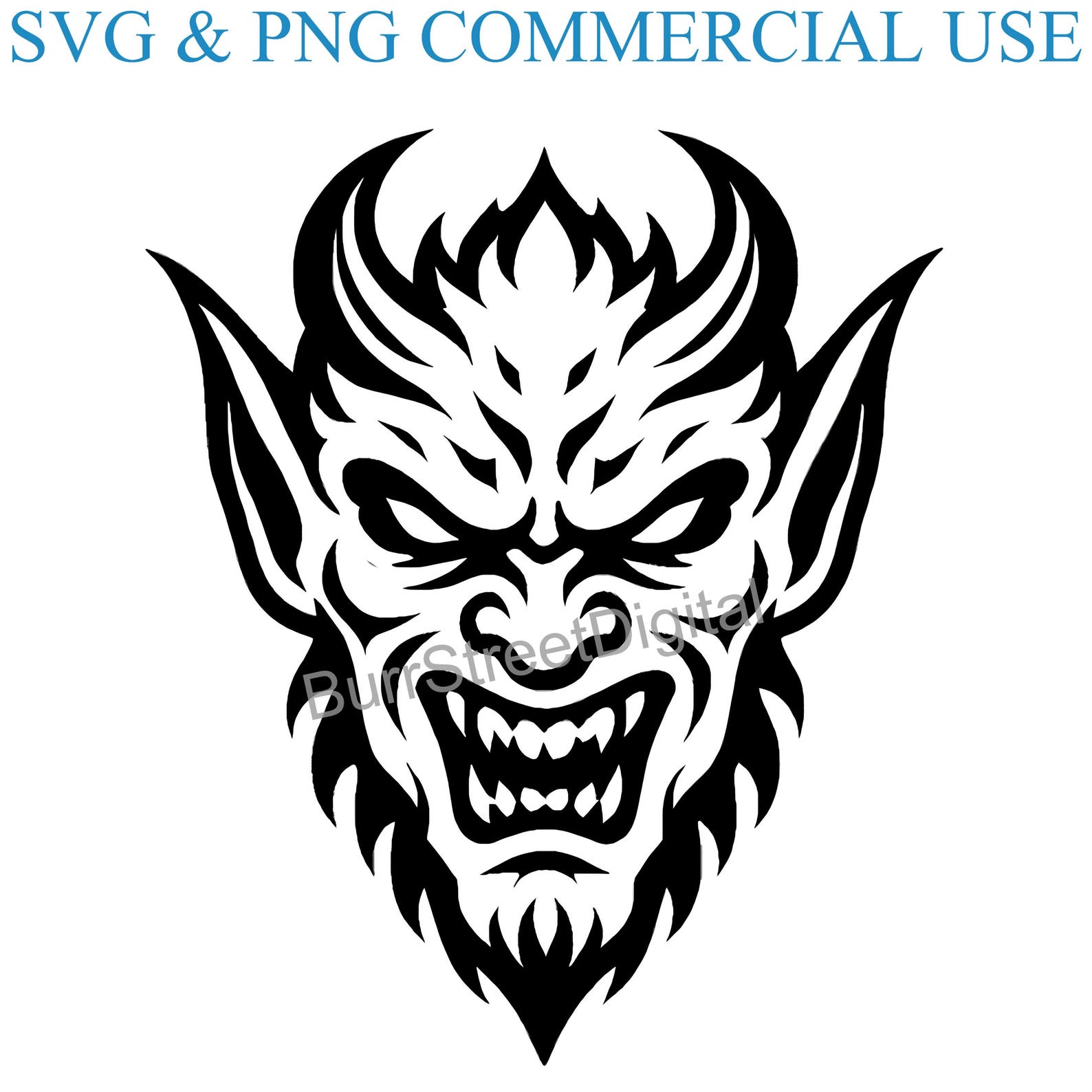 Devil SVG & PNG Digital Files, Vector Graphic Design Print Laser ...