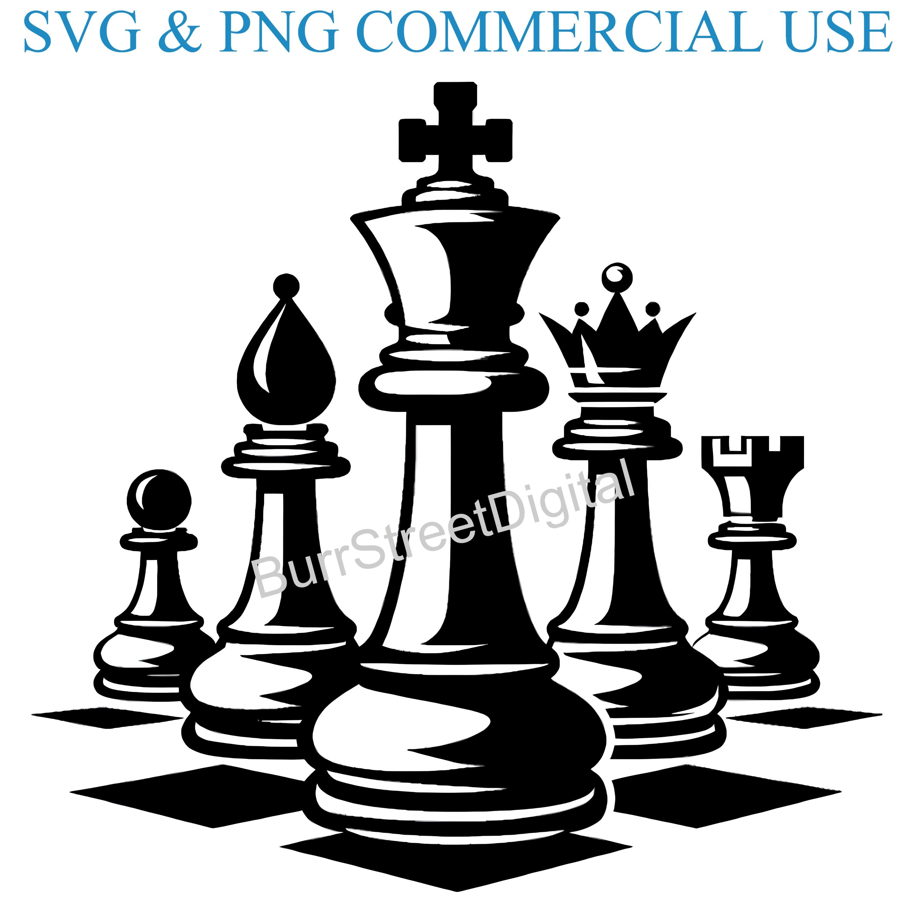 Chess Board Svg Png Files Vector Graphic Digital Download Etsy 9769