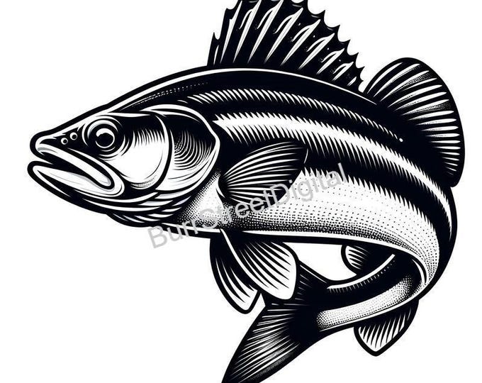 Walleye Fish Laser Engraving: Rustic Fishing Wall Art (PNG File) - Etsy ...