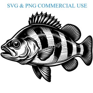 Perch SVG & PNG Digital Files, Vector Graphic Design Print Laser ...