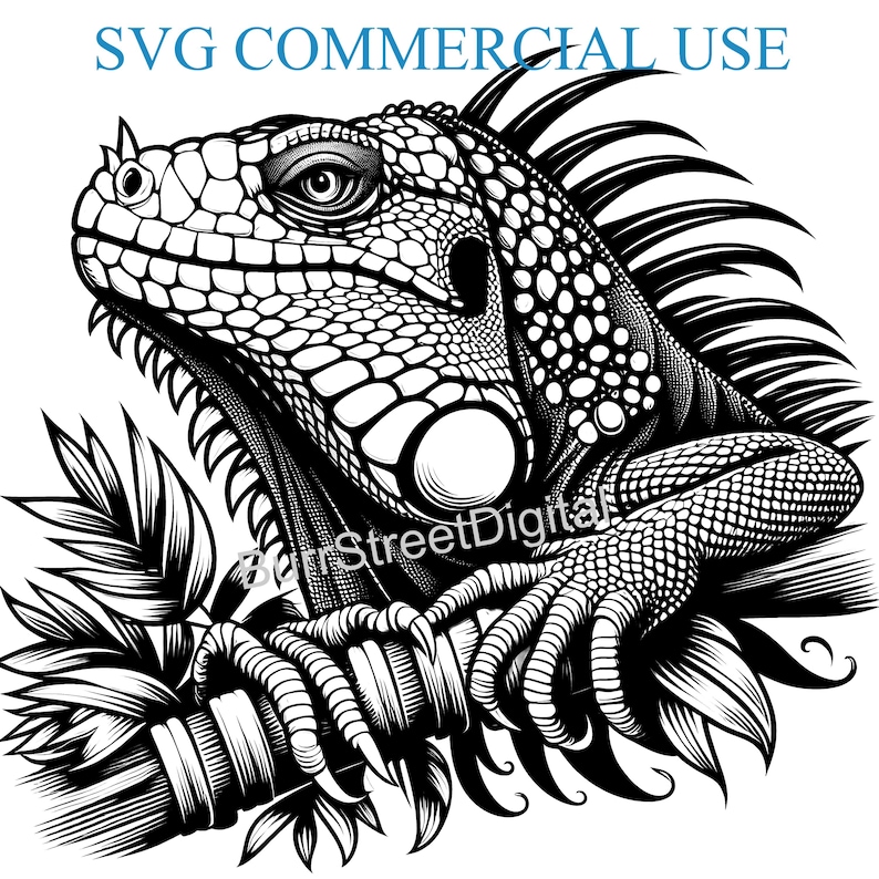 Iguana Bundle (5) SVG Digital Files, Vector Graphic Design Print Laser ...