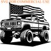 4x4 Truck American Flag SVG Digital File , Vector Graphic Design Print ...