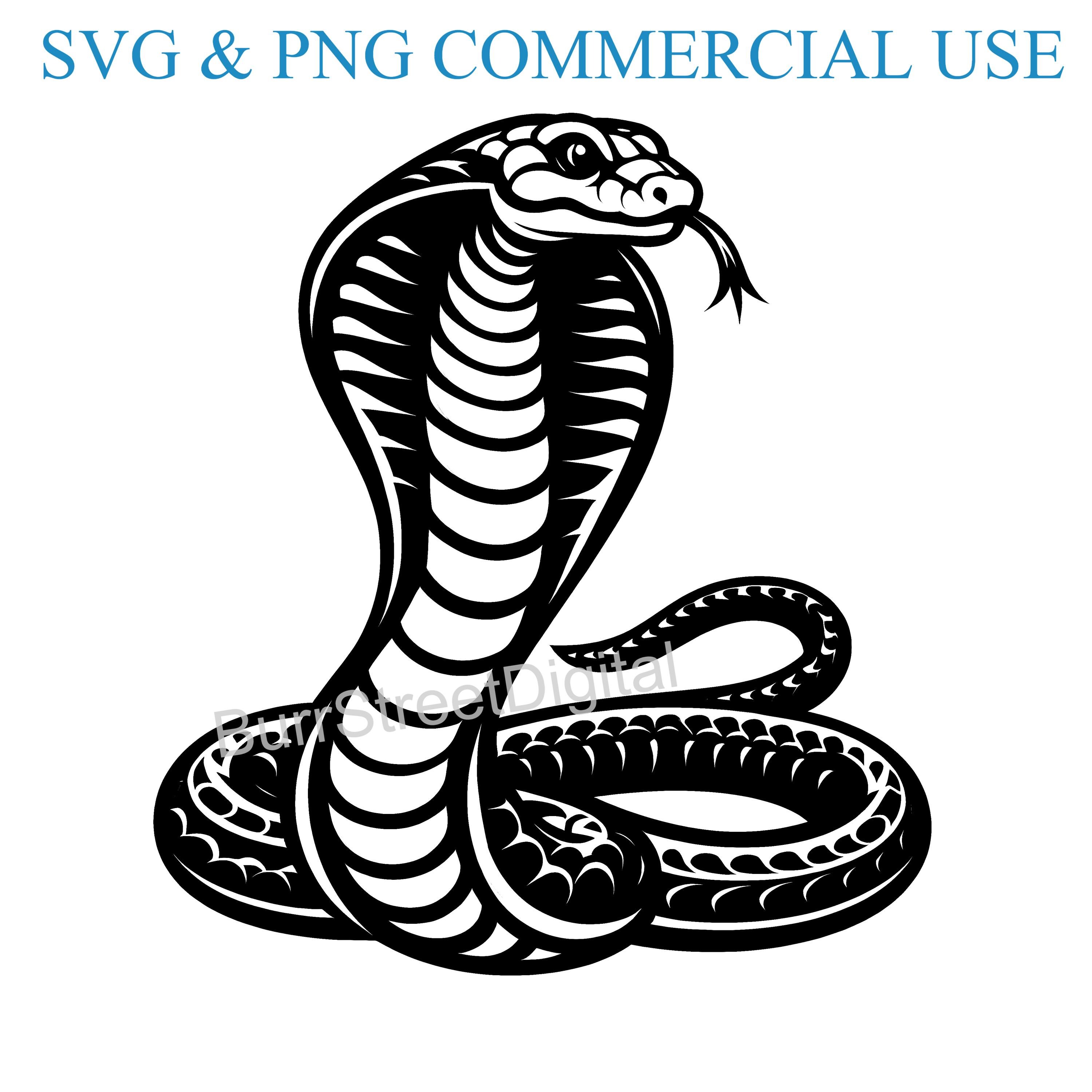 Cobra SVG & PNG Digital Files, Vector Graphic Design Print Laser ...