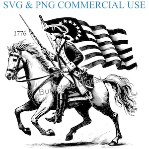 Minuteman SVG & PNG Digital Files, Vector Graphic Design Print Laser ...