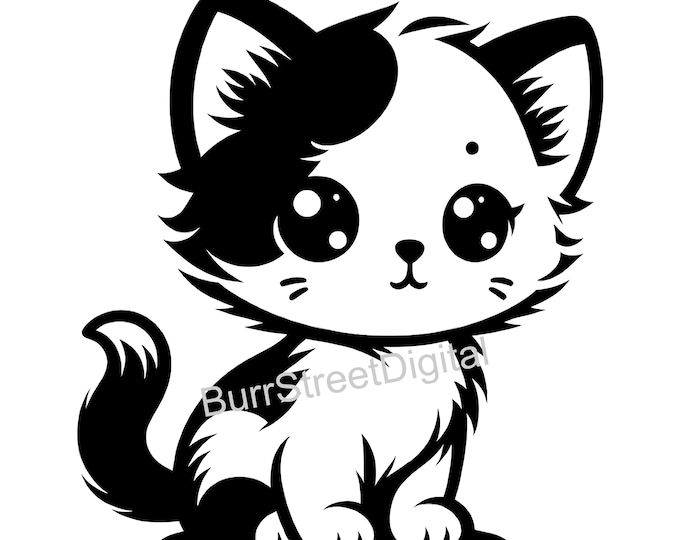 Tabby Katze SVG und PNG digitale Dateien, Vektor-Grafikdesign ...