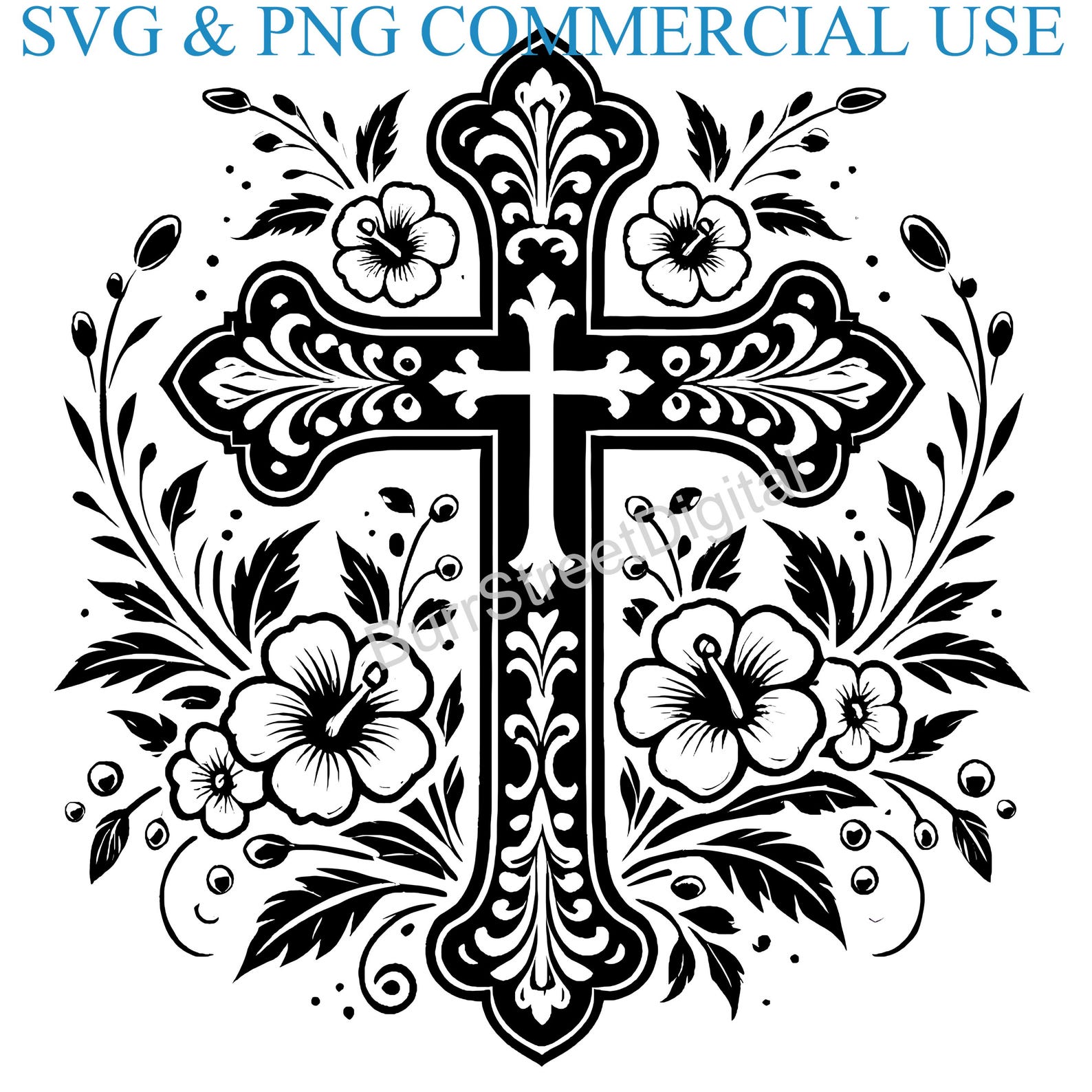 Cross SVG & PNG Digital Files, Vector Graphic Design Print Laser ...