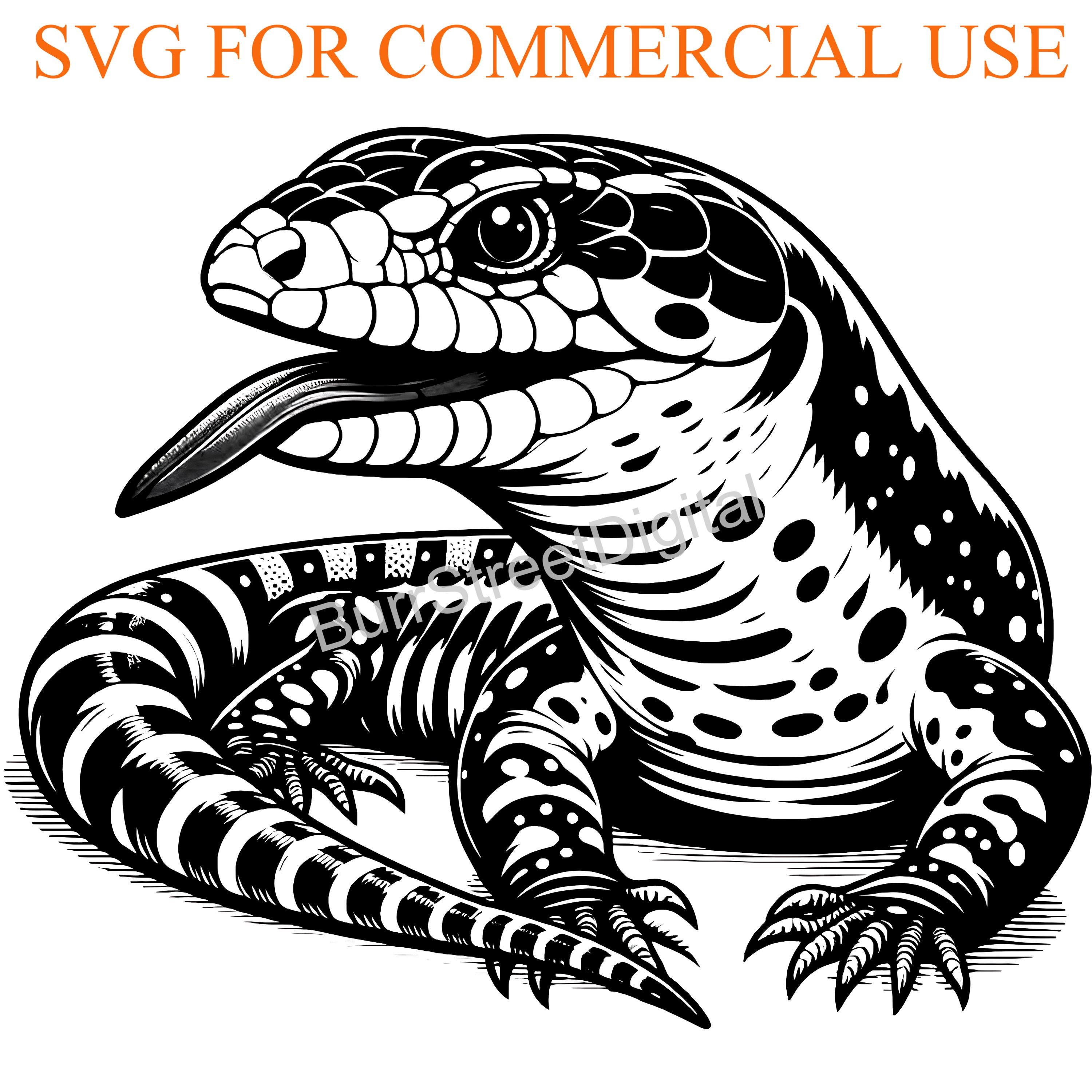 Blue Tongued Skink SVG, Vector Graphic Design (digital Download) - Etsy