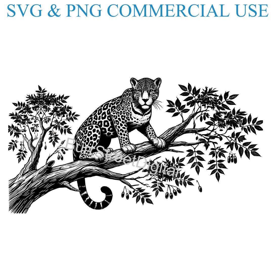 Jaguar SVG & PNG Digital Files\, Vector Graphic Design Print Laser ...