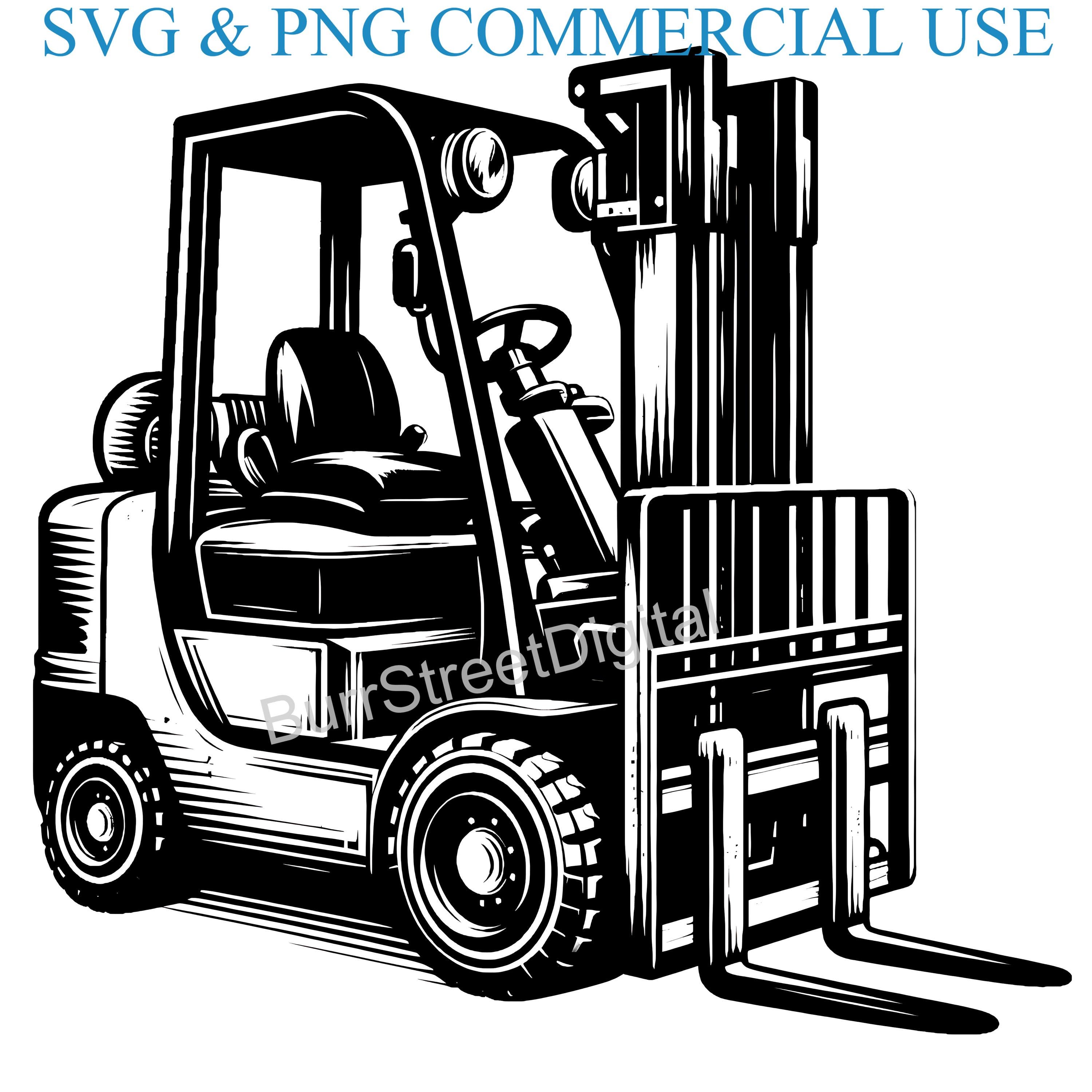 Forklift SVG, PNG Files, Vector Graphic Design (digital Download) - Etsy