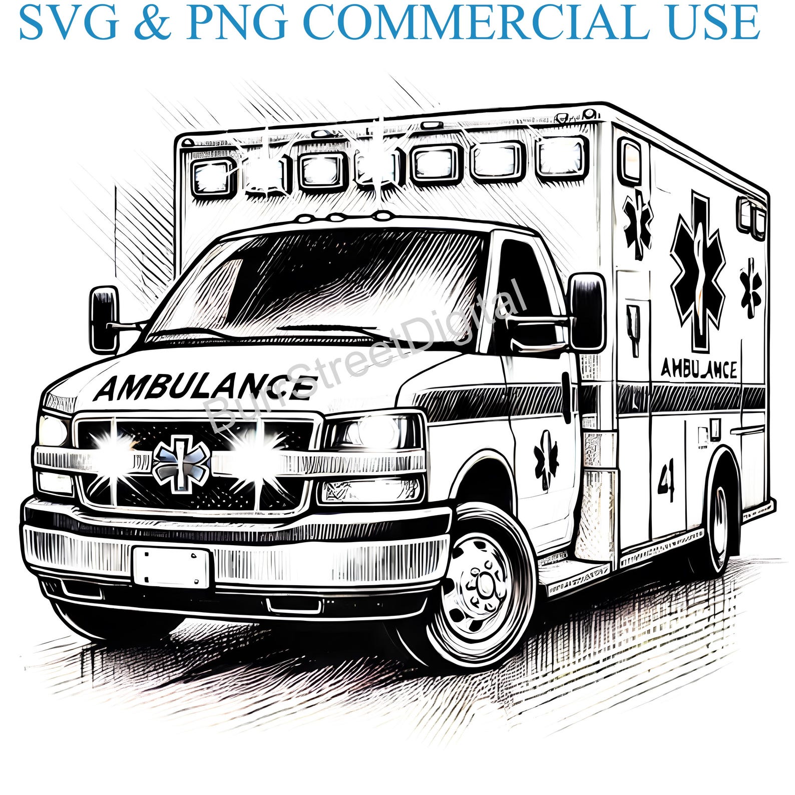 Ambulance SVG, PNG, Vector Graphic (digital Download) - Etsy