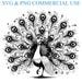 Peacock SVG & PNG Digital Files, Vector Graphic Design Print Laser ...