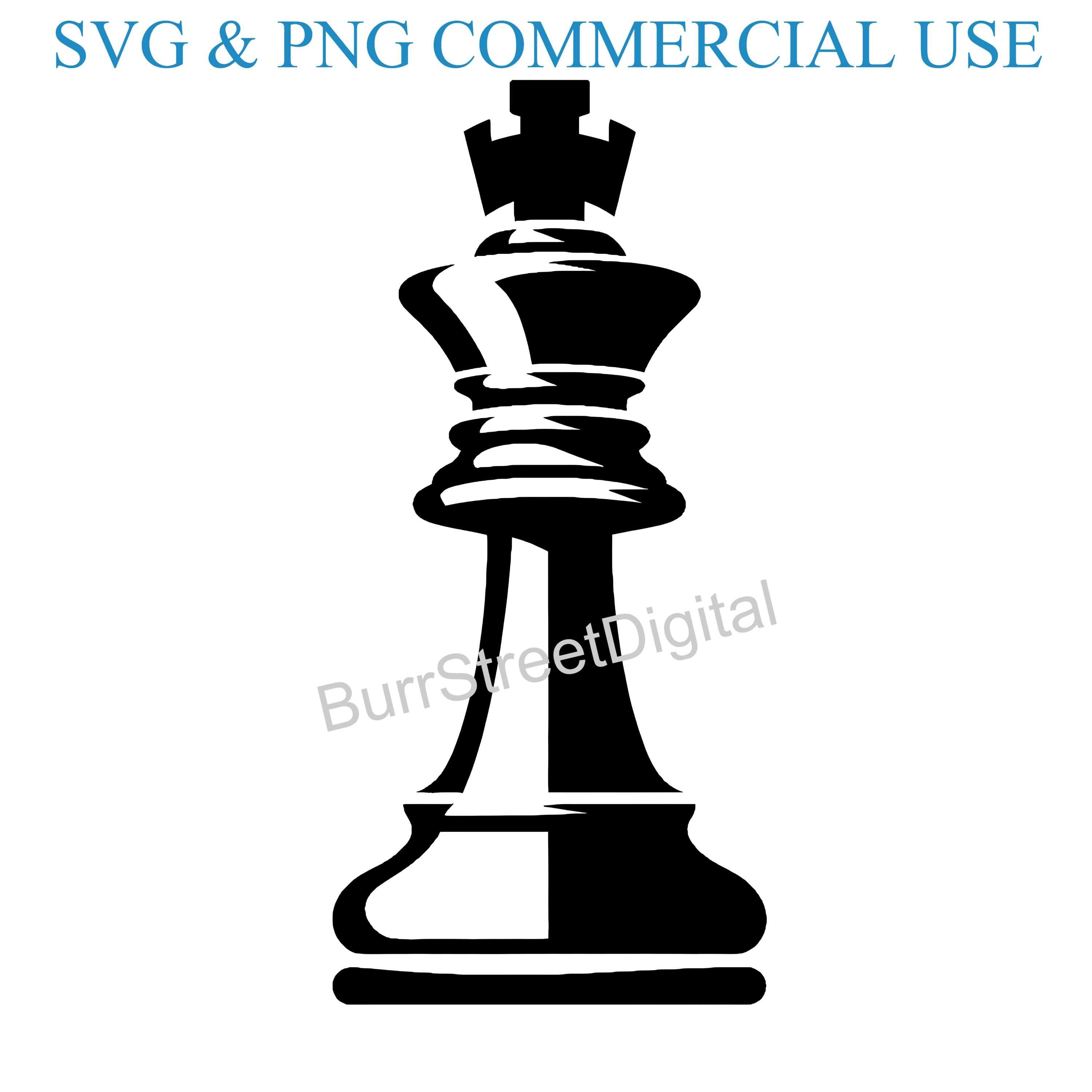 King Chess Piece Vector, SVG PNG Files (digital Download) - Etsy