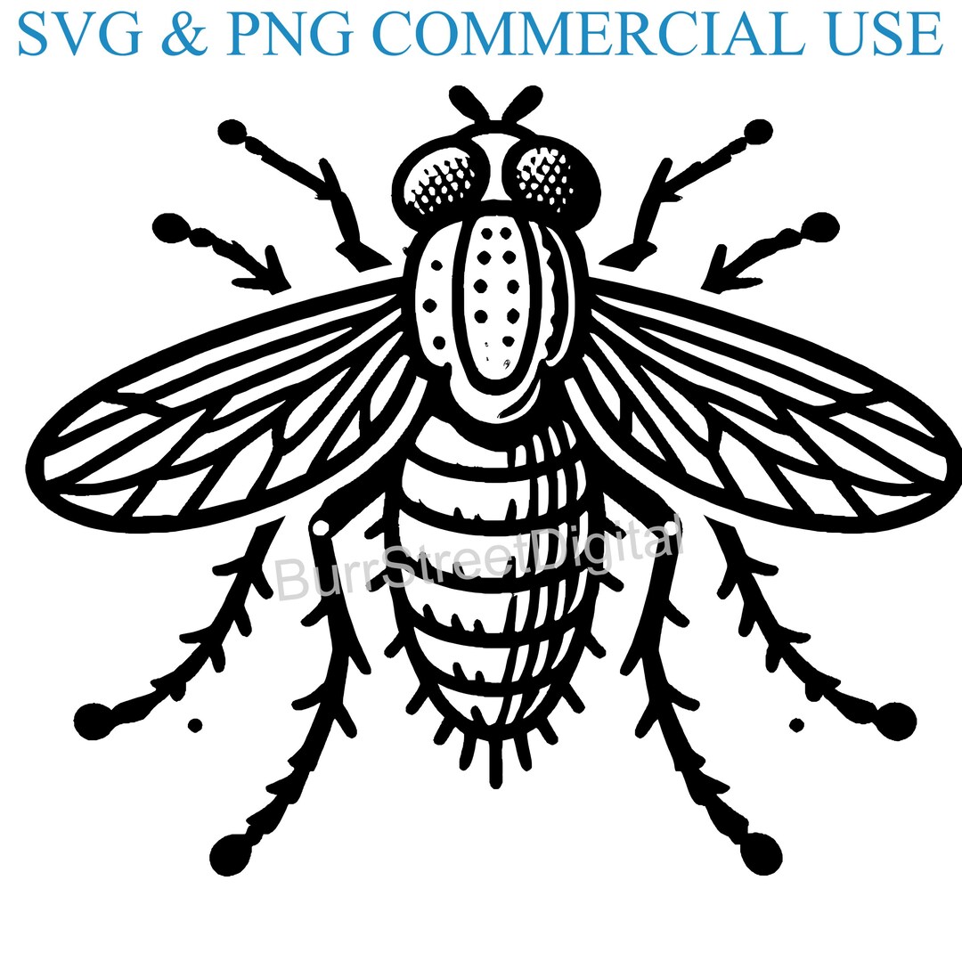 Fly SVG & PNG Digital Files, Vector Graphic Design Cut Print Laser ...