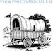 Covered Wagon SVG & PNG Digital Files, Vector Graphic Design Print ...
