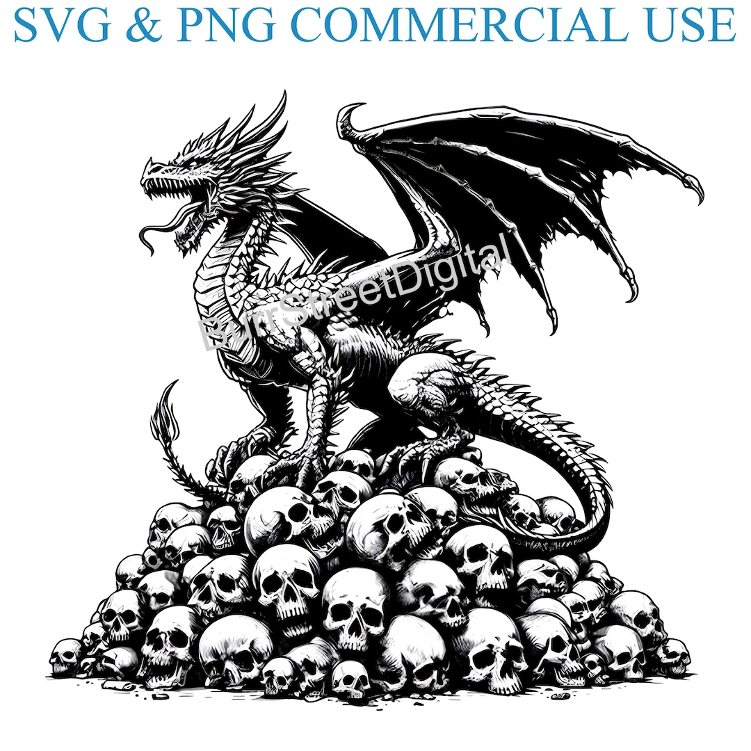 Dragon SVG & PNG Digital Files, Vector Graphic Design Print Laser ...