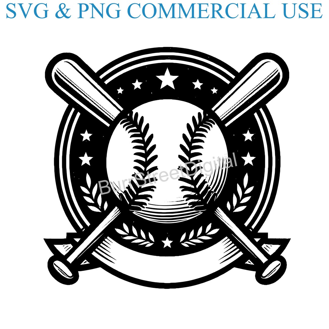 Baseball SVG & PNG Digital Files, Vector Graphic Design Print Laser ...