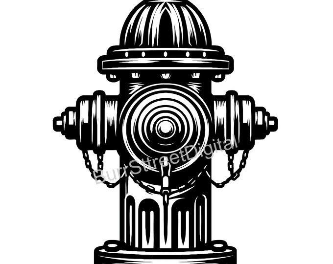 Fire Hydrant SVG, Water Hydrant, Fireman Tool, Hydrant Silhouette, Fire ...