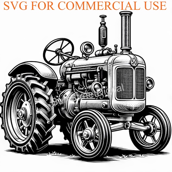 Antique Tractor Farm Logo - Etsy