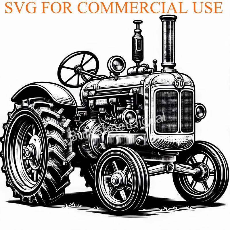 Antique Tractor Farm Logo - Etsy