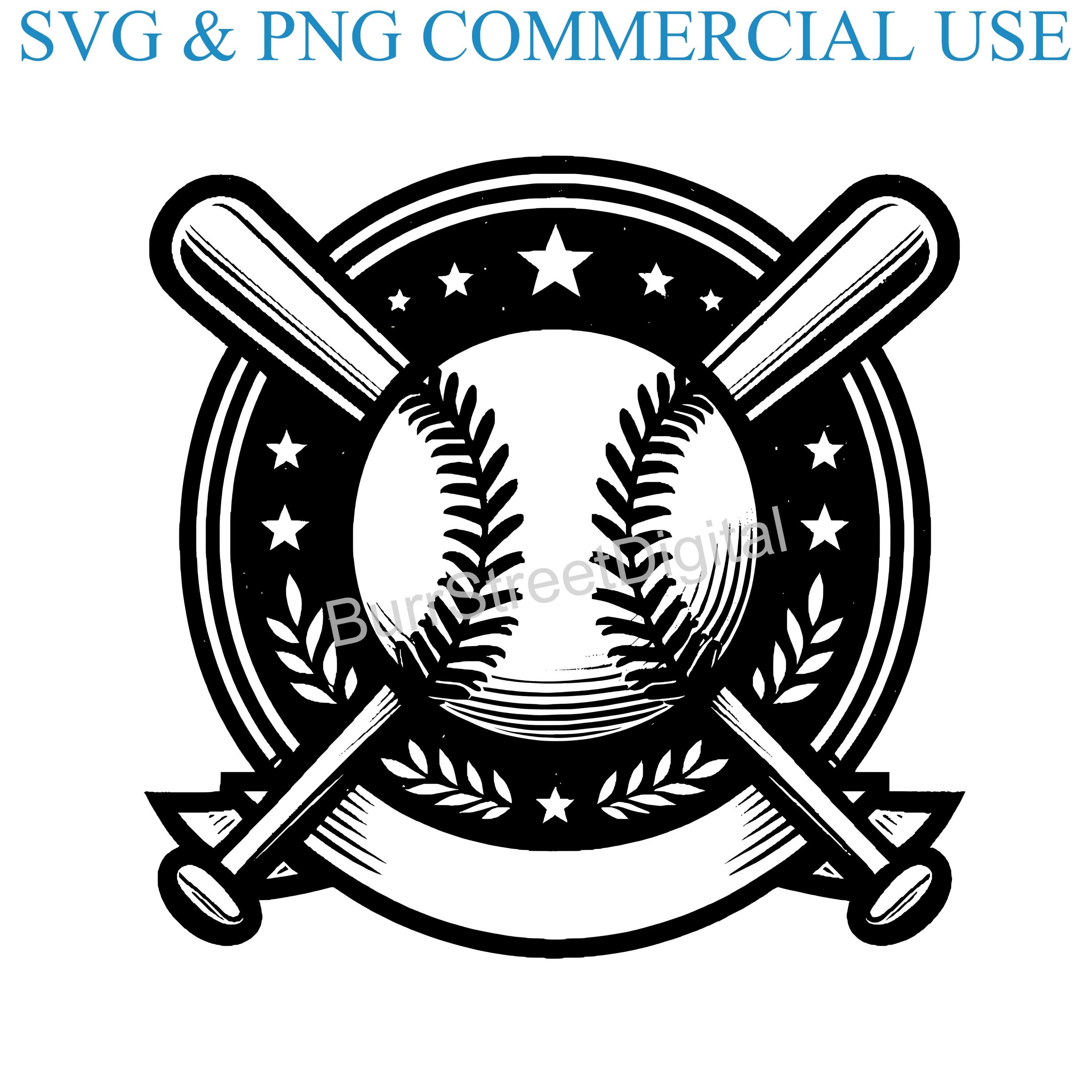 Baseball SVG & PNG Digital Files, Vector Graphic Design Print Laser ...
