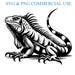 Iguana SVG & PNG Digital Files, Laser Engraving, Vector Graphic Design ...