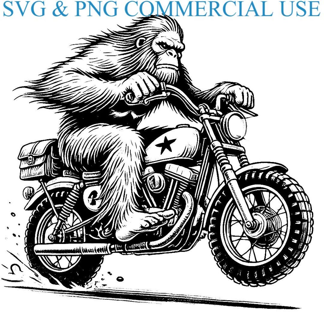 Bigfoot SVG & PNG Digital Files, Vector Graphic Design Print Laser ...