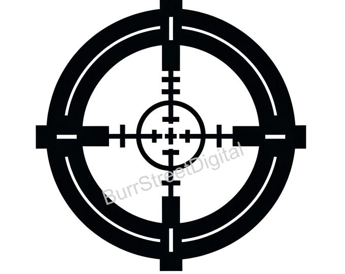 Rifle Scope Svg, Scope Target Cut File, Rifle Sight Svg, Hunter Svg ...