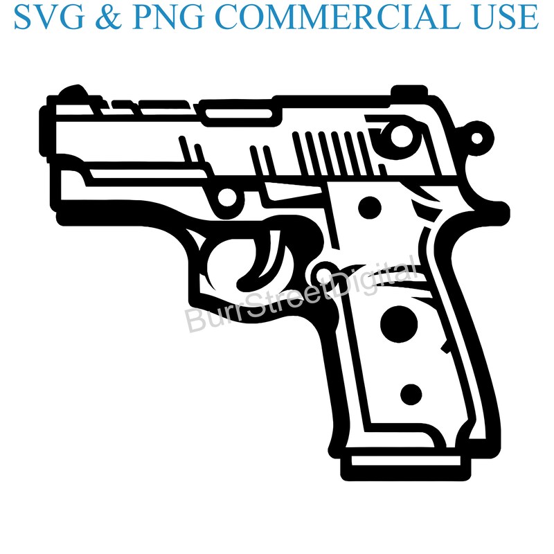 Handgun Svg - Etsy