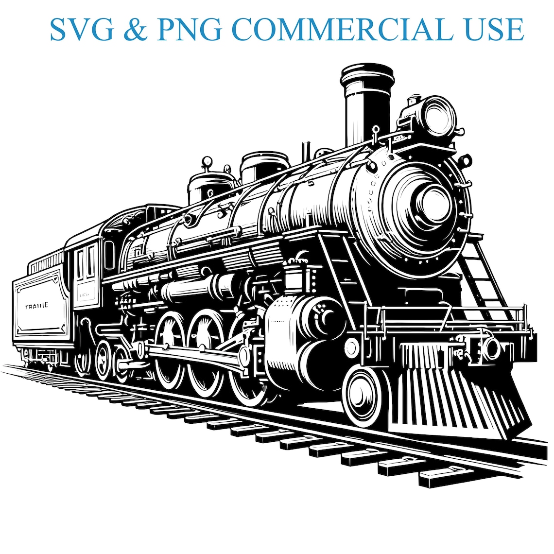 Locomotive Train SVG, PNG Files, Vector Graphic (digital Download) - Etsy