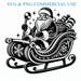 Santa Claus in Sleigh SVG, PNG, Laser Cut Files (digital Download) - Etsy